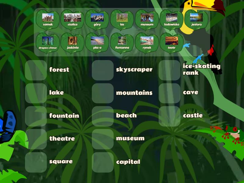 Junior Explorer 4, Unit 8, Miejsca i atrakcje turystyczne - Spoji parove