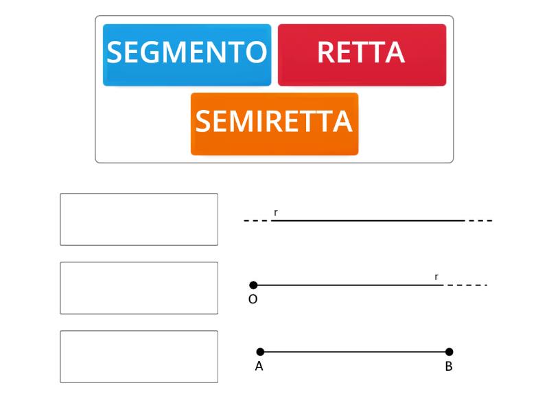 RETTA - SEMIRETTA - SEGMENTO - Match up