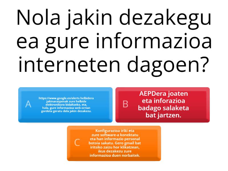 Identitate Digitala - Quiz