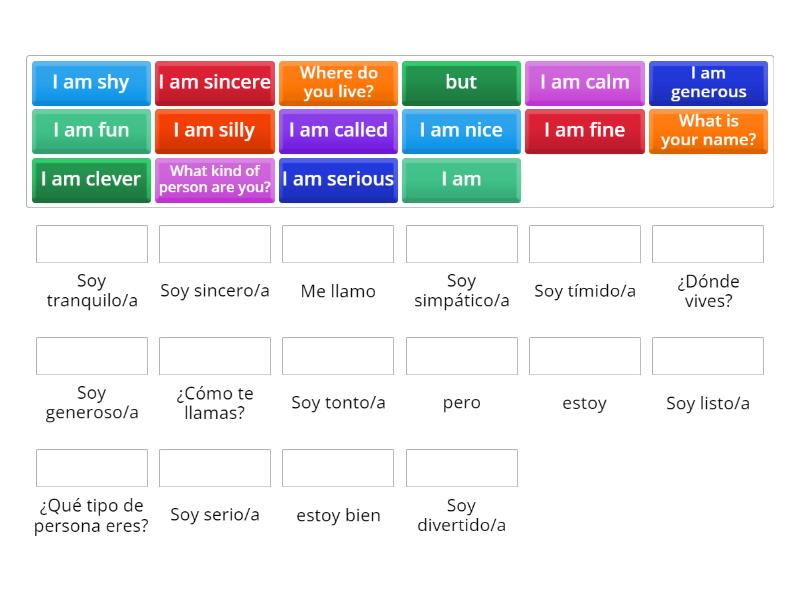 ¿Qué tipo de persona eres? Y7 - Match up