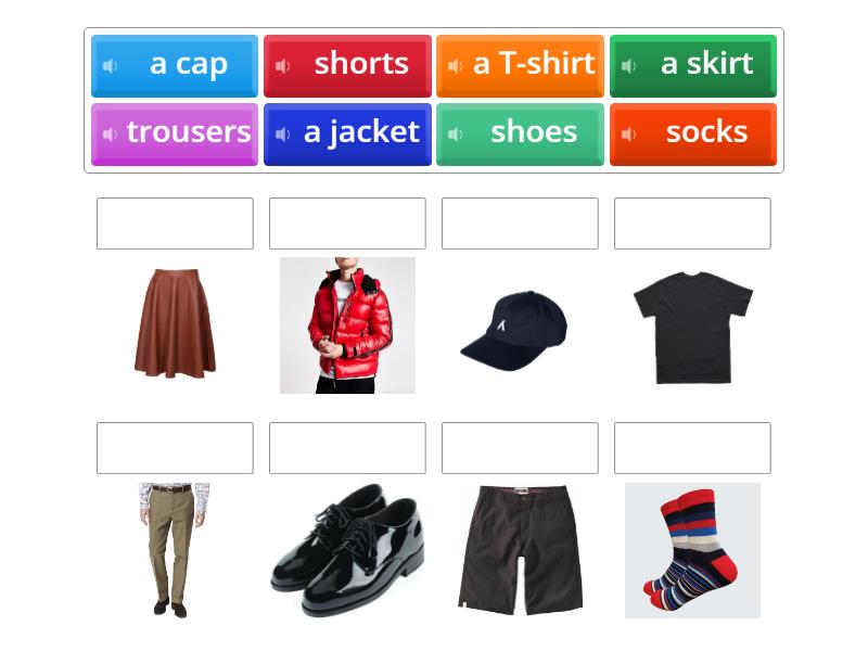 Kid's box 1 unit 8 Clothes - Match up