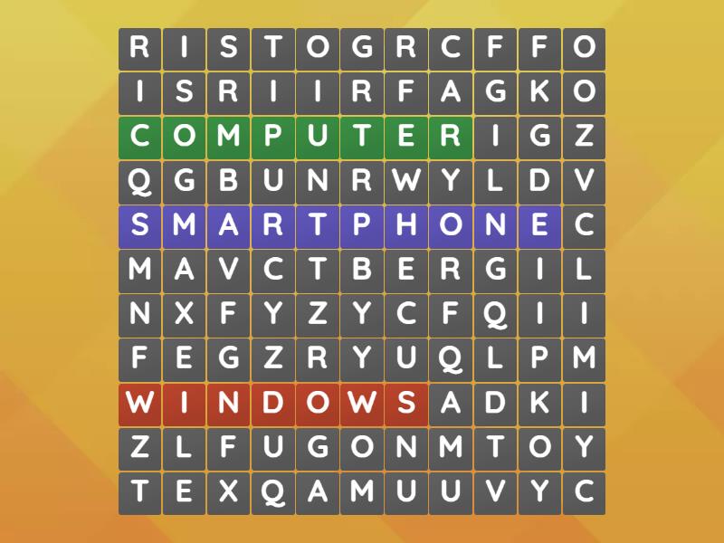 Technology - Wordsearch