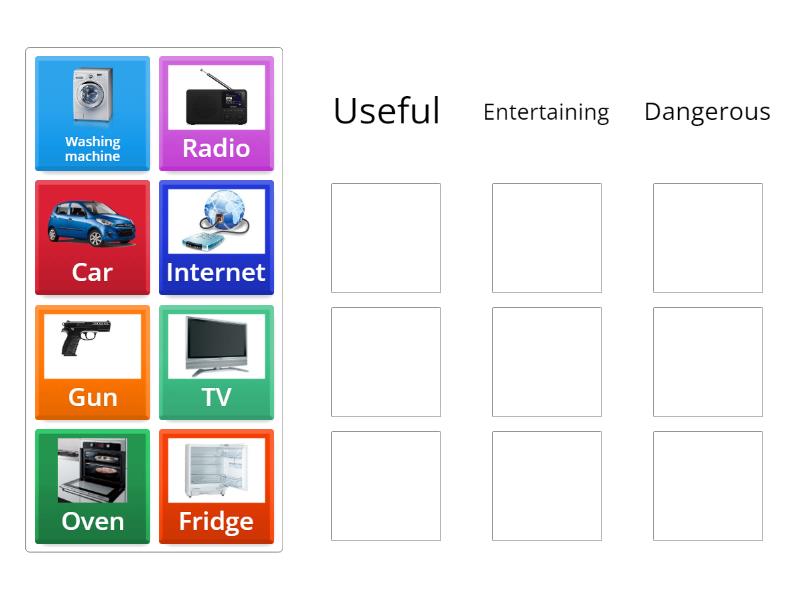 Inventions that changed our world - Group sort