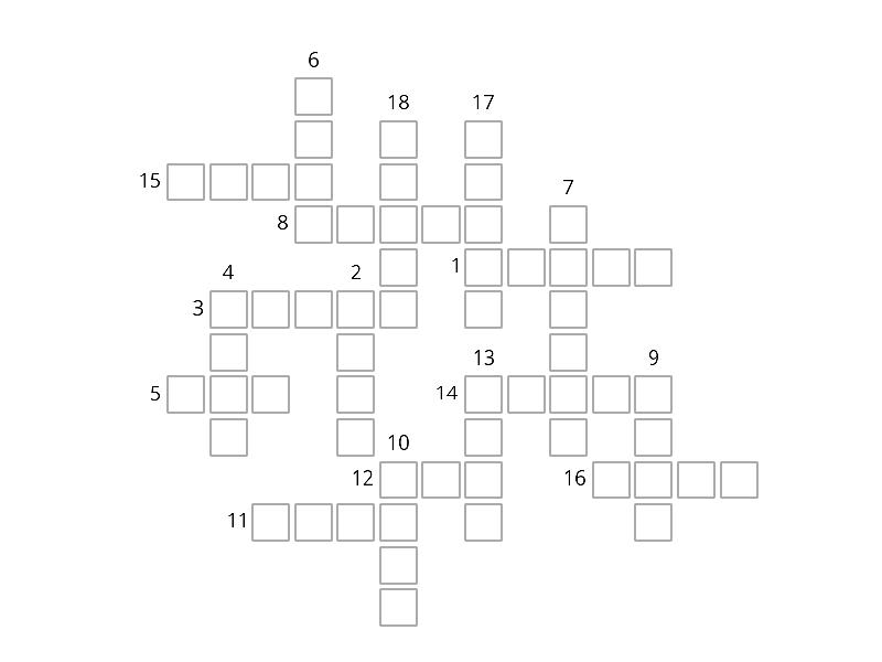 GW1 - Unit7 - Verbs - Crossword