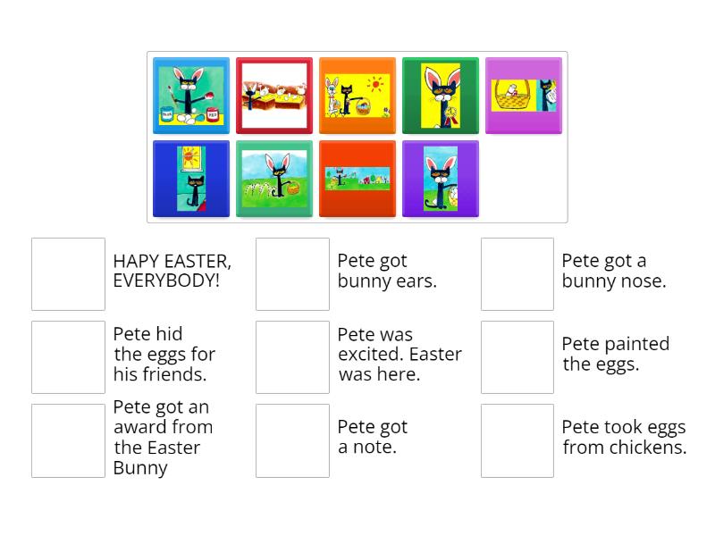 Pete Cat Big Easter Adventure - Match up