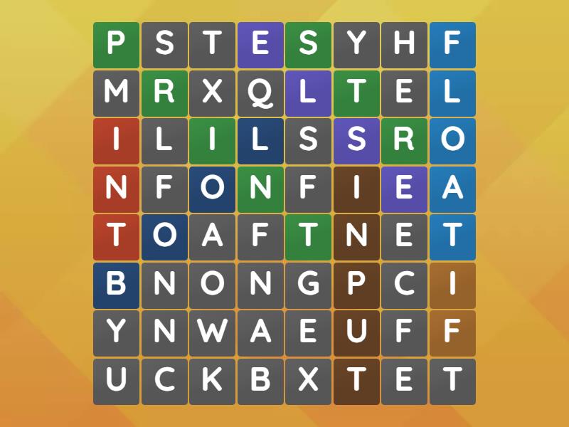 Variables de Python - Wordsearch