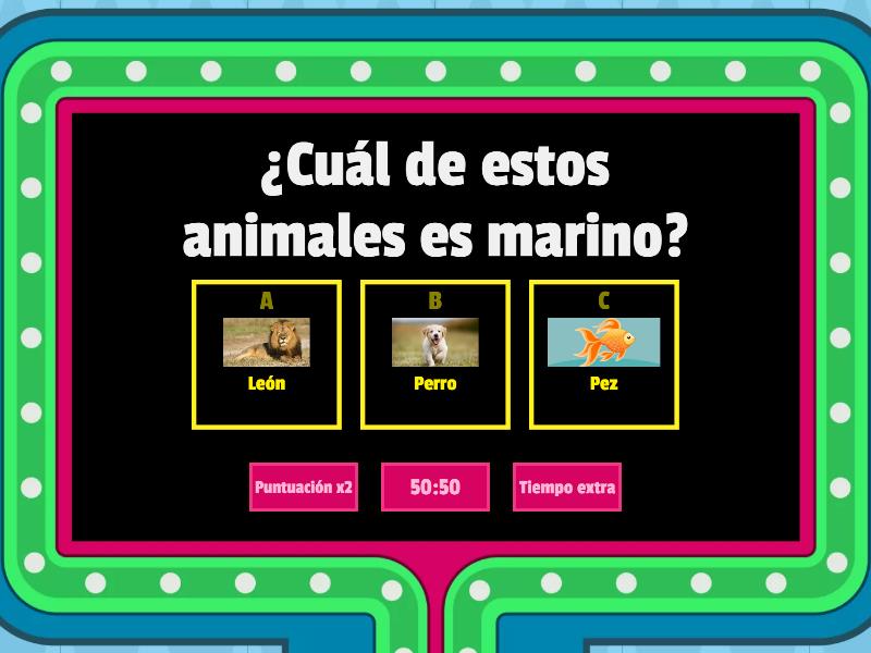 Animales marinos - Concurso de preguntas