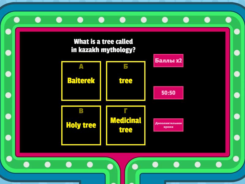Details about the tree - Gameshow quiz