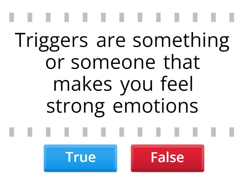 CAB Everything Self-Control - True or false