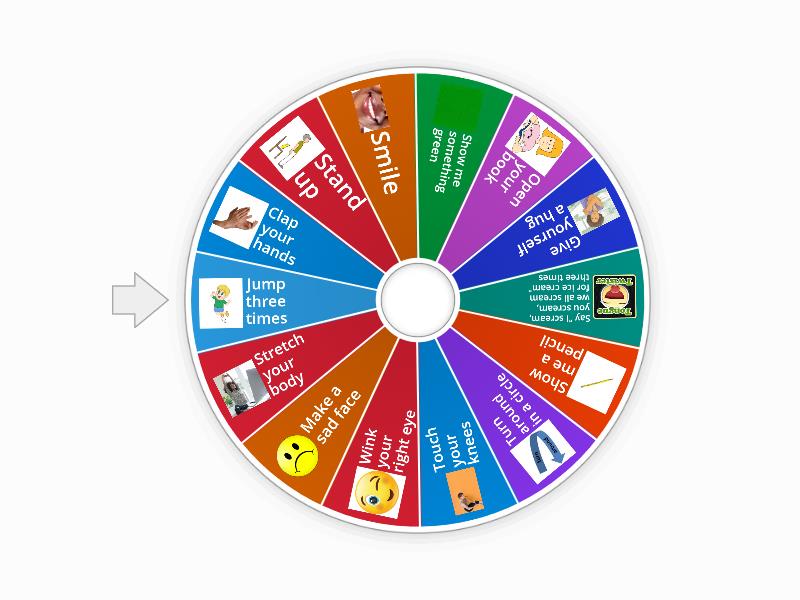 Simon says - Spin the wheel