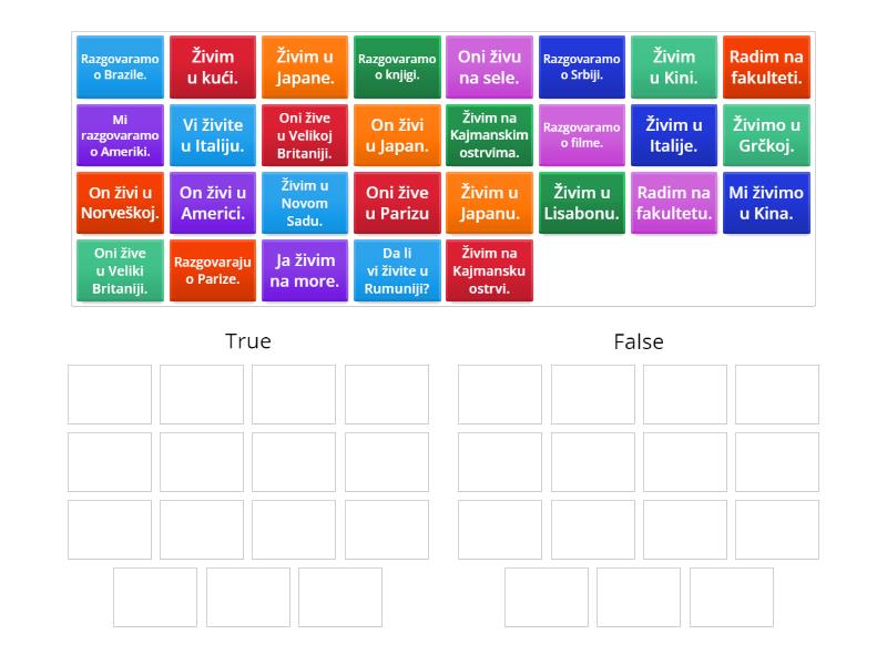 lokativ 2 homework - Group sort