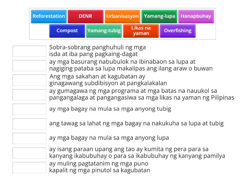 K12 Araling Panlipunan - Grade 2 Q3 Mga Likas na Yaman - Une las parejas K12 Araling Panlipunan - Grade 2 Q3 Mga Likas na Yaman - Une las parejas