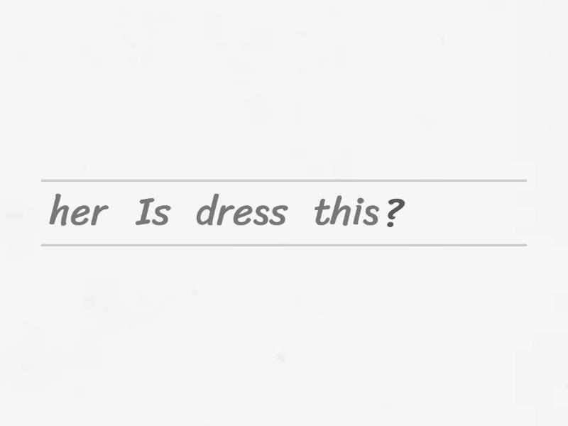 FF1 Unit 7 Clothes - Unjumble