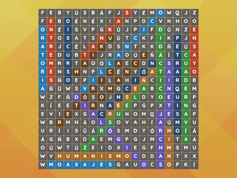 sopa de letras - Wordsearch