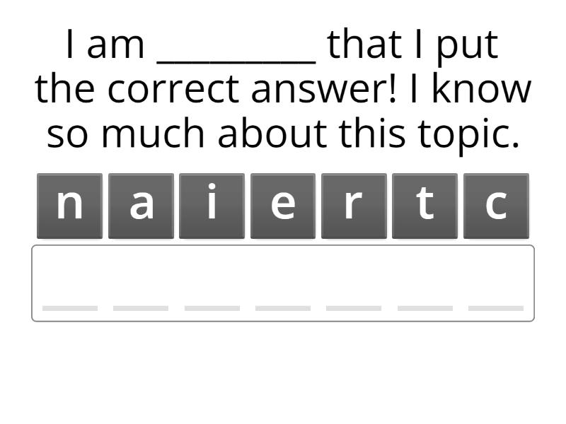 Sight Words Practice - Anagram