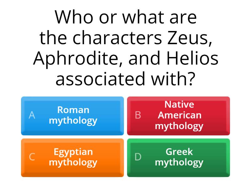 GREECE Mythology - Quiz
