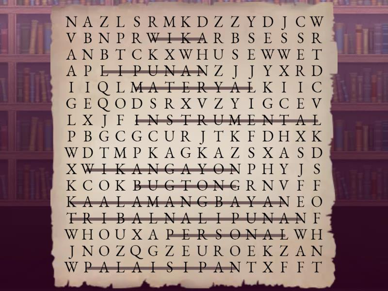 SIPAT SALITA - Wordsearch SIPAT SALITA - Wordsearch