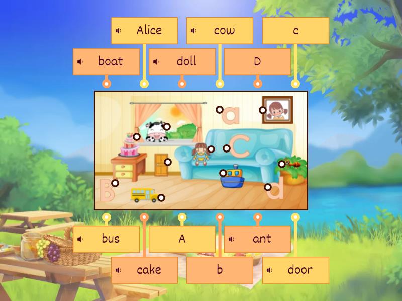 MOVE UP 1 UNIT 1 REVIEW PHONICS - Labelled diagram