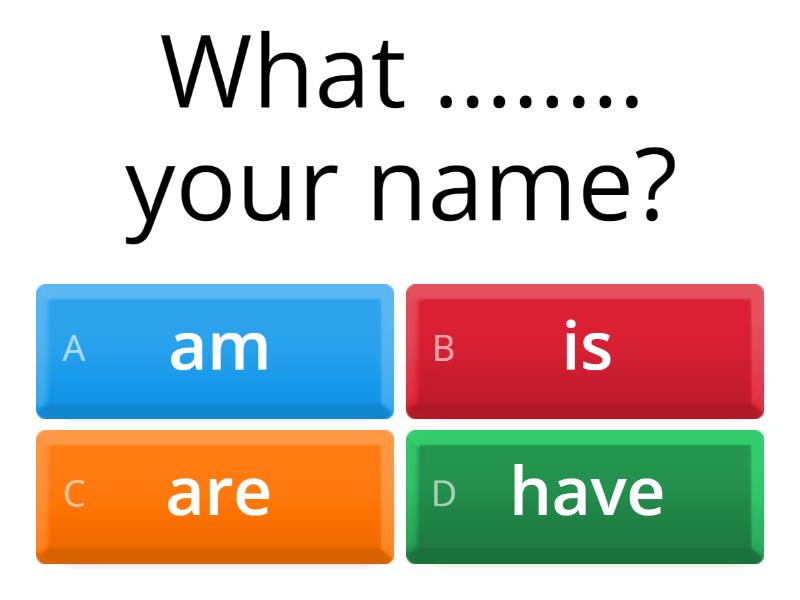 Verb to be questions - Quiz