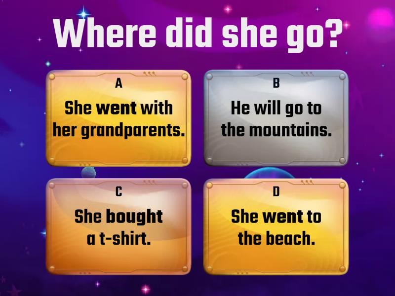 Flyers questions - speaking part 2 - Cuestionario