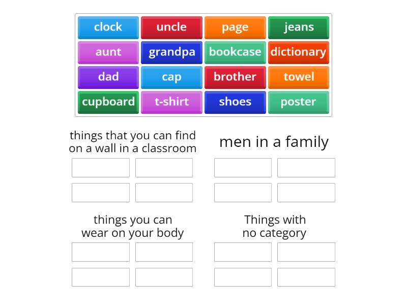 Find the following in the wordlist - Group sort