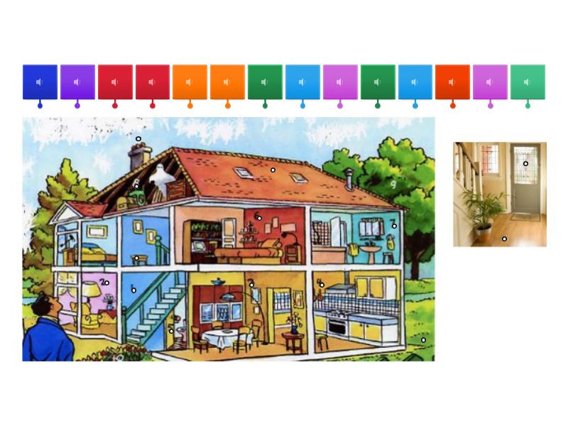 0.b) a HouSe - listening comprehension - Labelled diagram