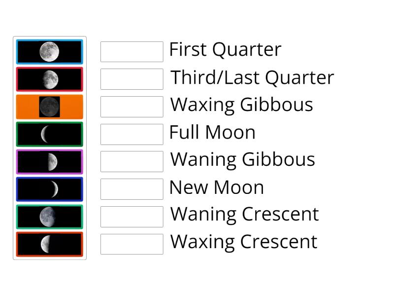 Moon Phases - Match up
