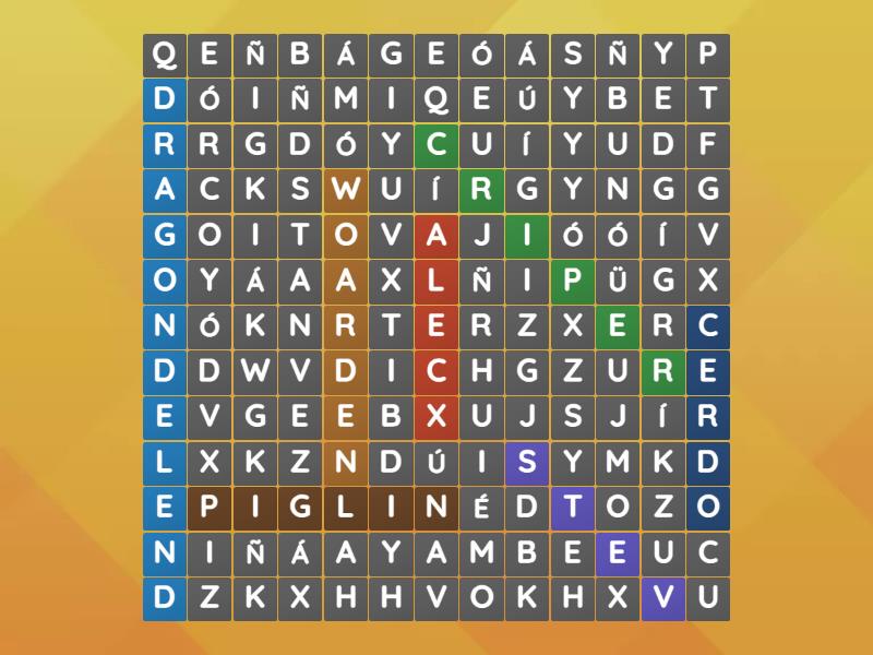 sopa de letras de minecraft - Wordsearch