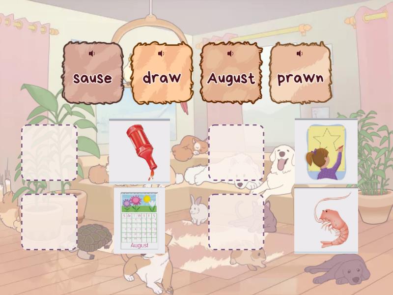 aw au Phonics - Match up