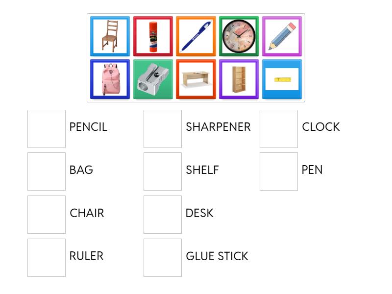 School objects revision - Match up