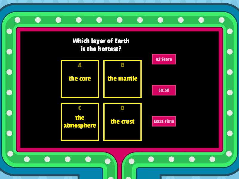 Science Chapter 5 - Gameshow quiz