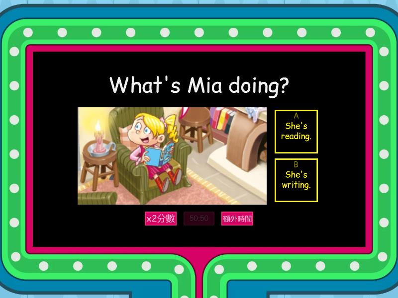 Grade 4 Unit 3 Dialogue Question - Gameshow quiz