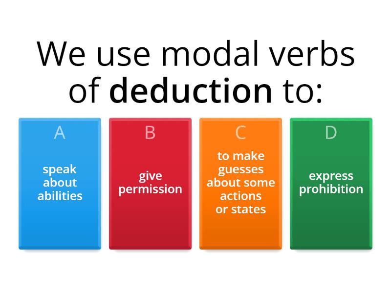 SO UI Unit 9, L.9.2, Modals of Deduction Rules Intro - Kuis