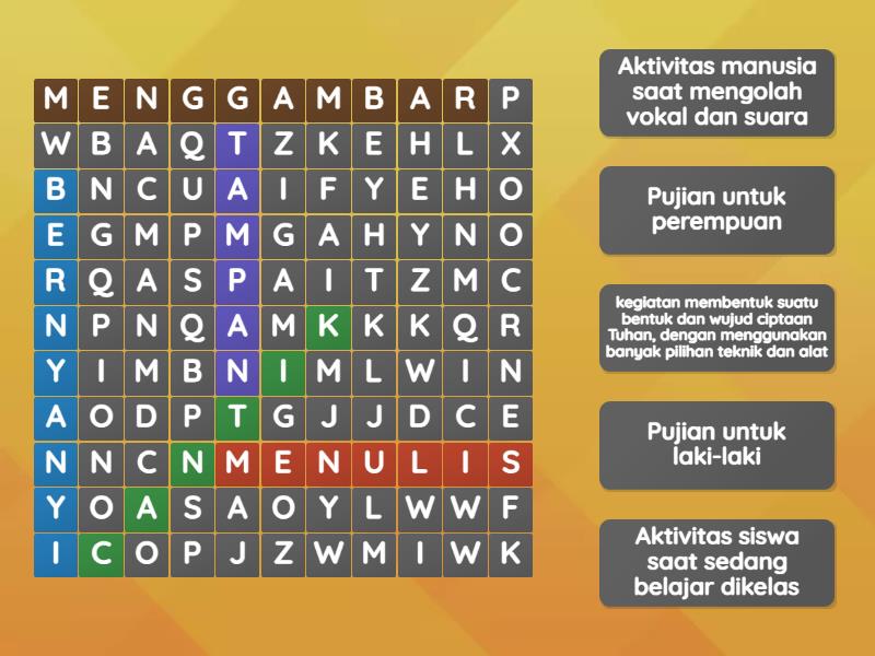 Permainan 3 - Wordsearch