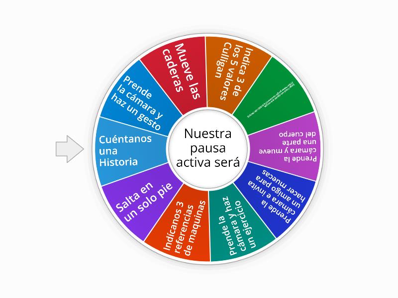 Ruleta de pausa activa - Spin the wheel