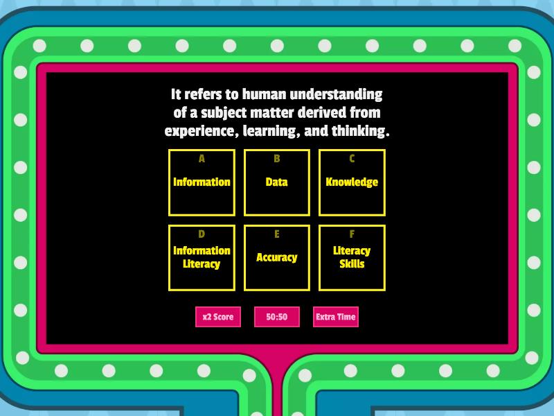 ACTIVITY: GAMESHOW - Gameshow quiz