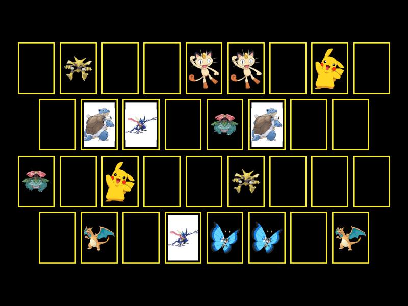 Pokemon Matching - Matching pairs