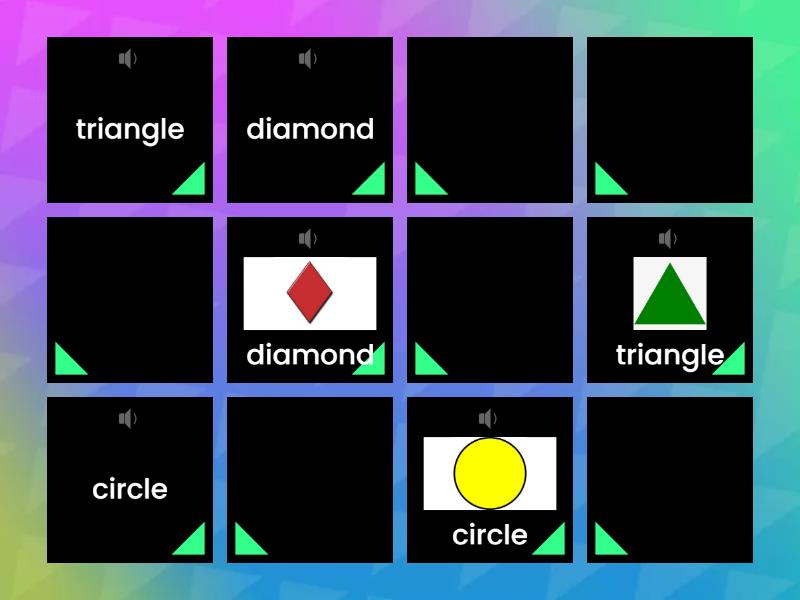 Shapes memory game - Matching pairs
