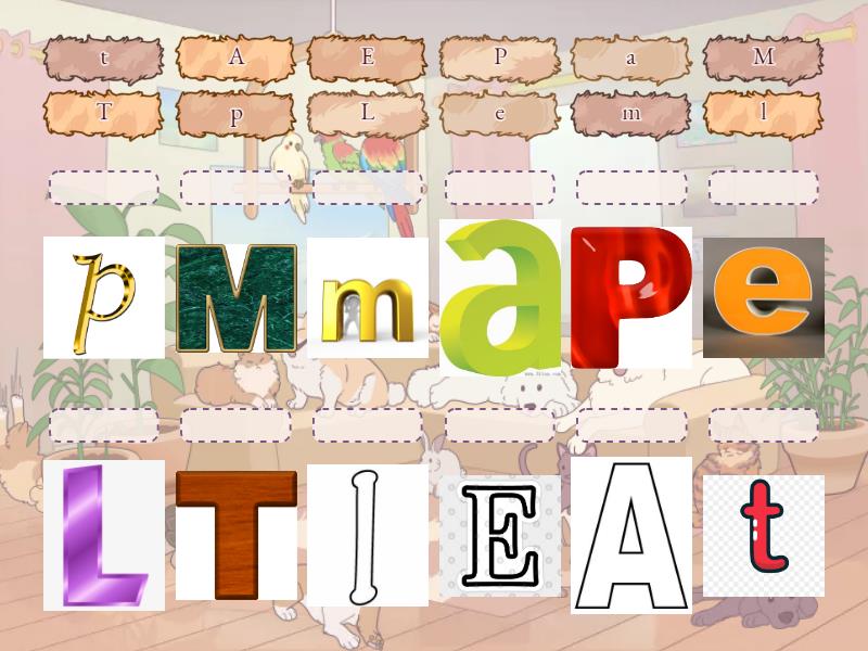 Igualación de letras - Match up