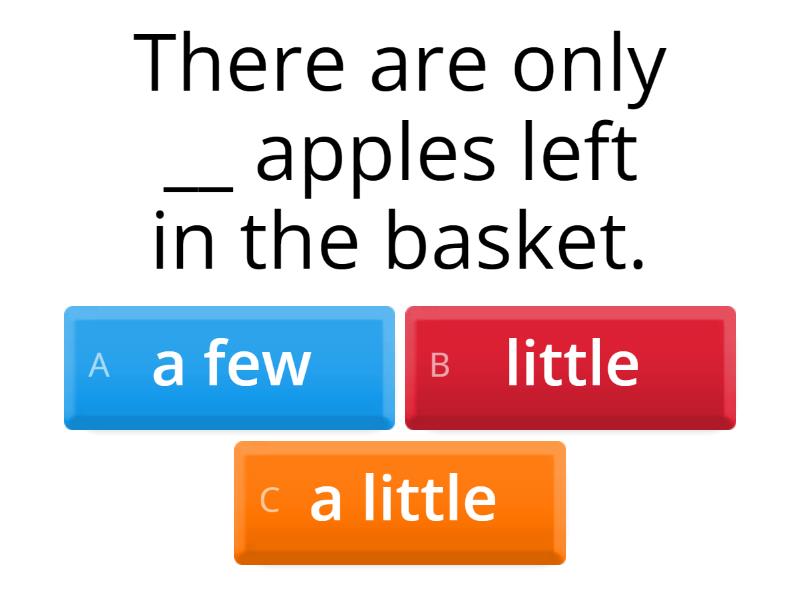 quantifiers quiz - Cuestionario