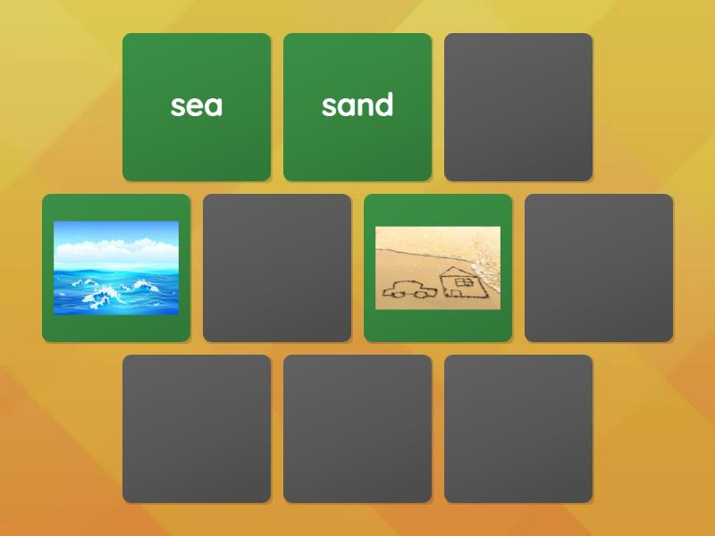 Memory game: The Beach - Parejas