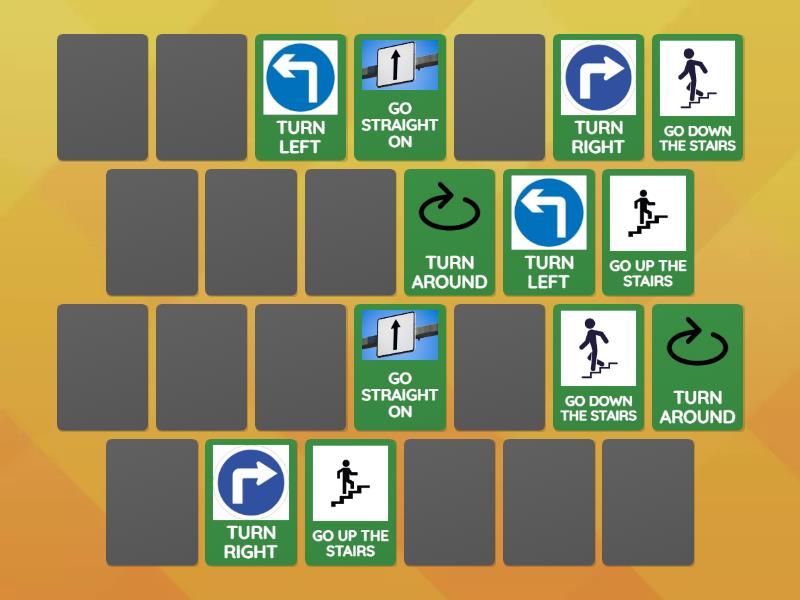 Directions - Matching pairs