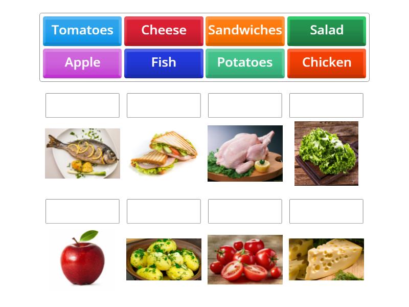 Food matching game - Match up