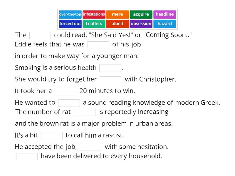 Iam... Mr Trebus - Missing word