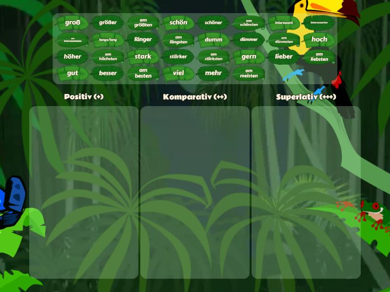 Steigerung der Adjektive (Komparation) - Categorize