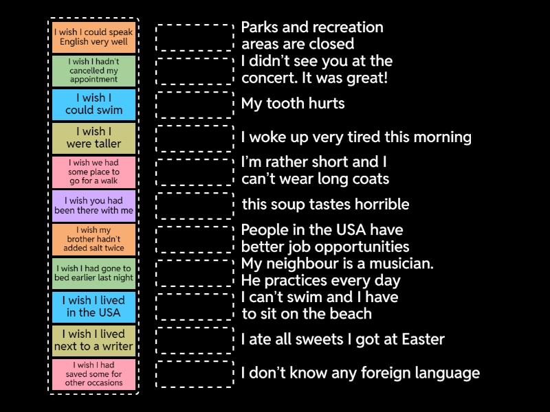 subjunctive mood - Une las parejas