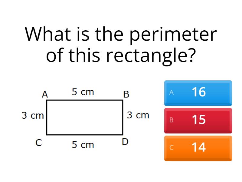 G3 - Math Perimeter and Area - Quiz