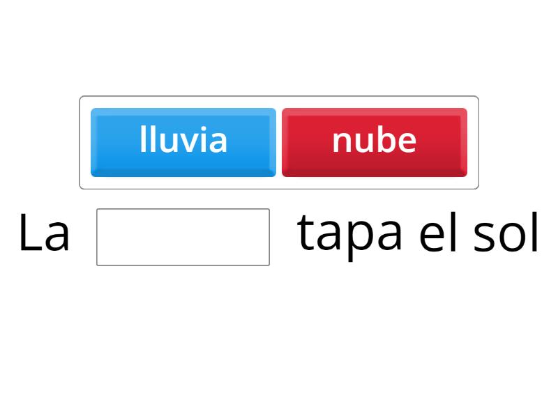 Completa la oracion - Complete the sentence