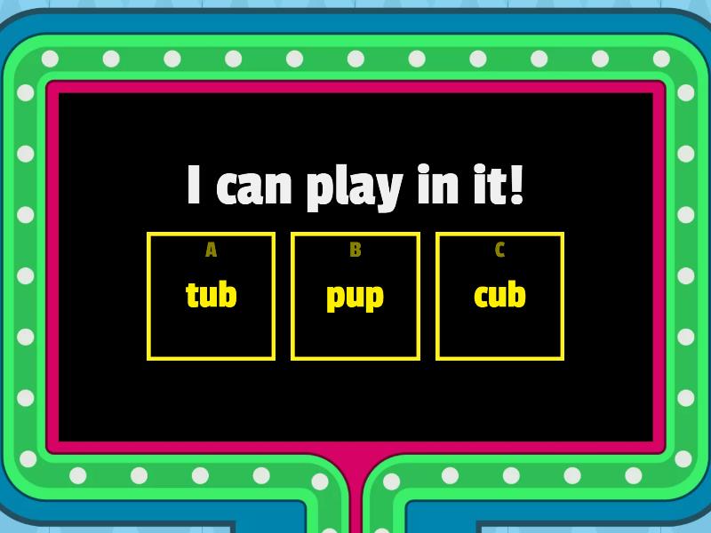 OPW2 U8 CVC - Gameshow quiz