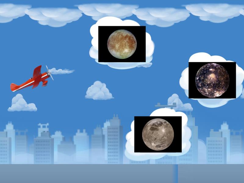 Principales lunas de Júpiter - Airplane